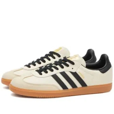 Adidas Originals Adidas Samba Og Cream White, Core Black & Sand Strata ...