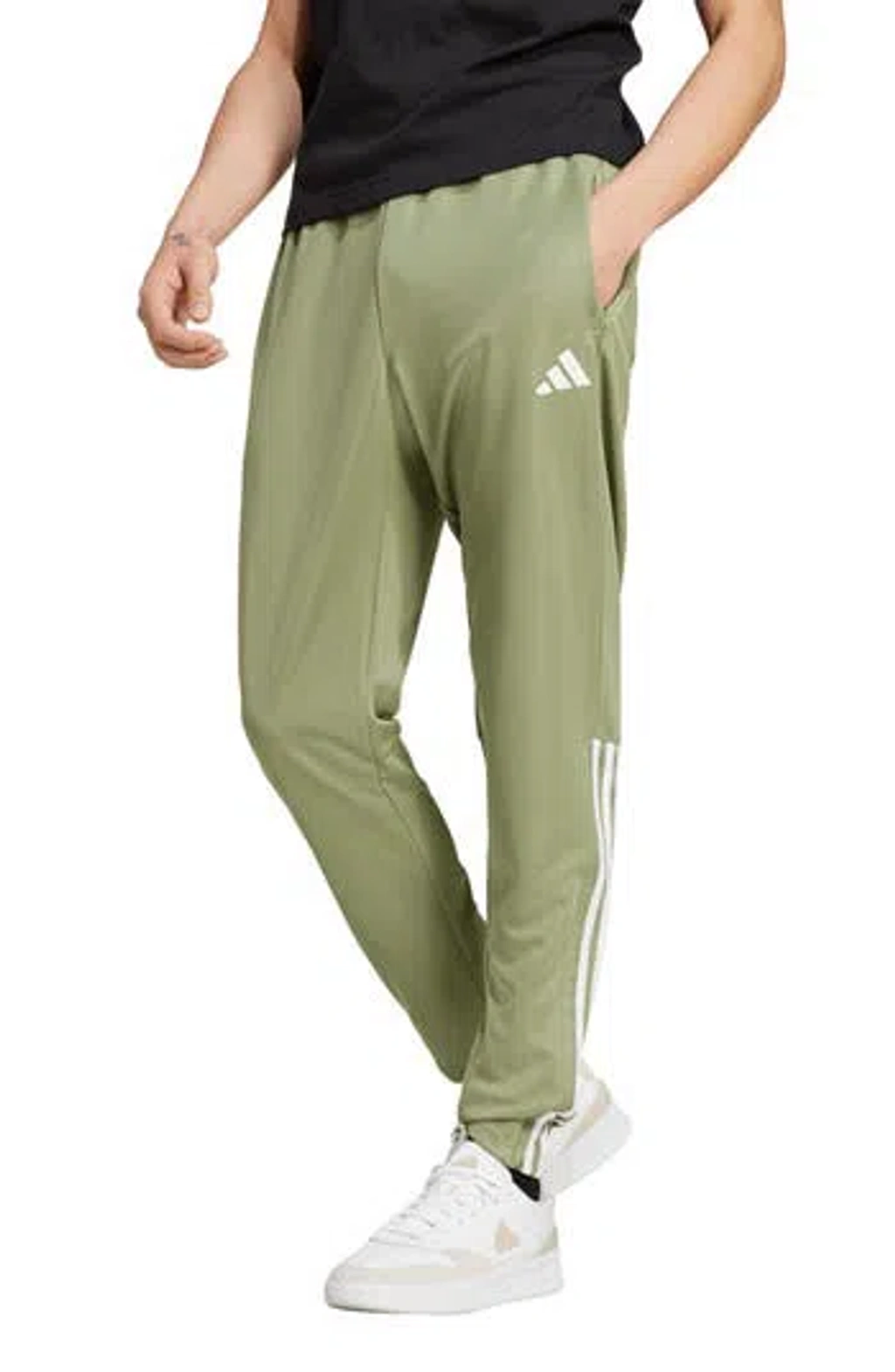 Adidas Originals Adidas Sereno Pants In Tent Green/white | ModeSens