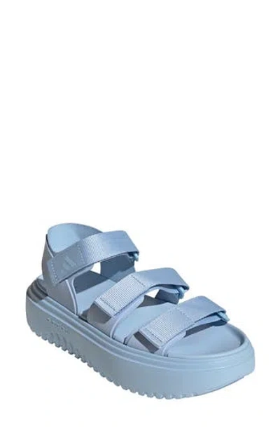 Adidas Originals Adidas Slyn Platform Sandal In Blue/blue/blue | ModeSens
