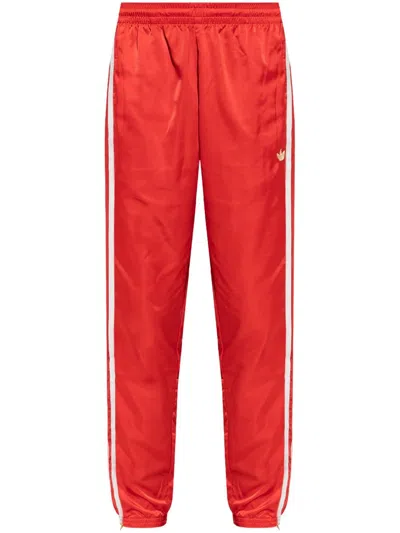Adidas Originals Embroidered-logo Track Pants In Red | ModeSens