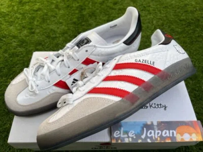 Pre-owned Adidas Originals Gazelle Indoor Hello Kitty Ii0013 White/red ...