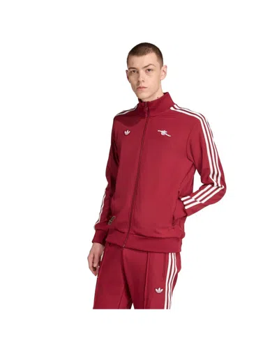 Adidas Originals Men's Red Arsenal Terrace Icons Full-zip Track Jacket ...