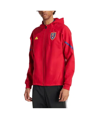 Adidas Originals Men's Red Real Salt Lake 2024 Anthem Travel Raglan ...