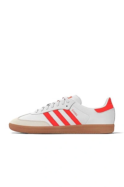 Adidas Originals Samba Og In White Solar Red & Off White | ModeSens