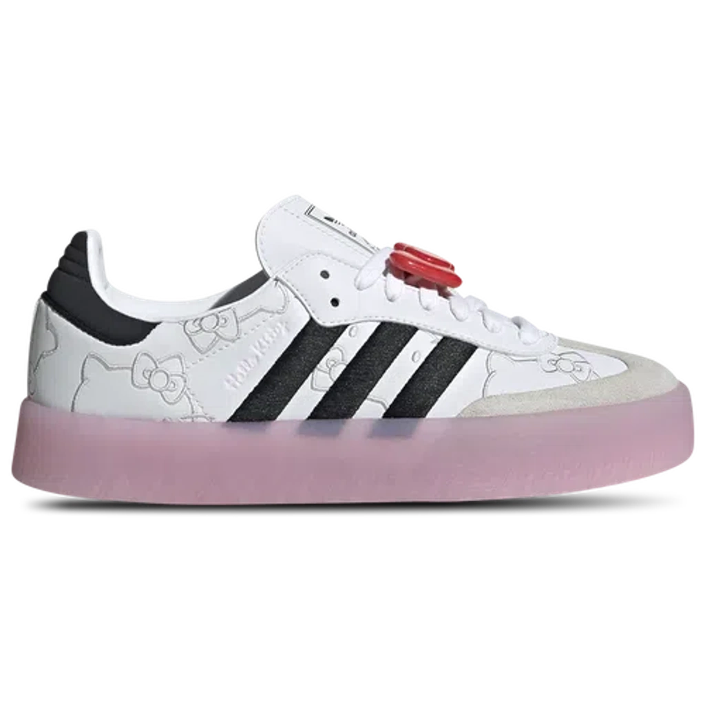 Adidas Originals Womens Sambae X Hello Kitty In White/black/clear Pink ...