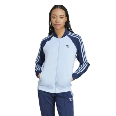 Adidas Originals Womens Superstar Track Top In Blue | ModeSens
