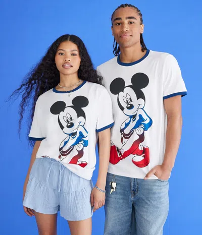 Aéropostale Mickey & Friends Mickey Mouse Relaxed Ringer Graphic Tee In ...