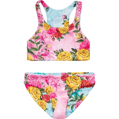Agua Bendita Kids' Mirage Gianna Reversible Two-piece Swimsuit In Pink ...