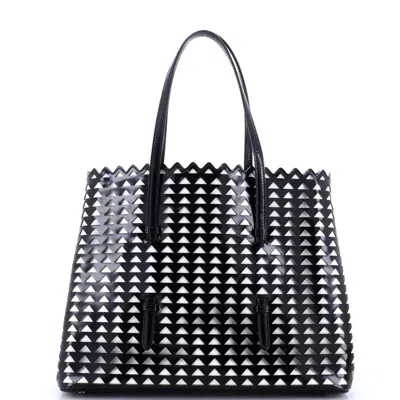Alaïa Open Tote Laser Cut Leather Medium In Black | ModeSens