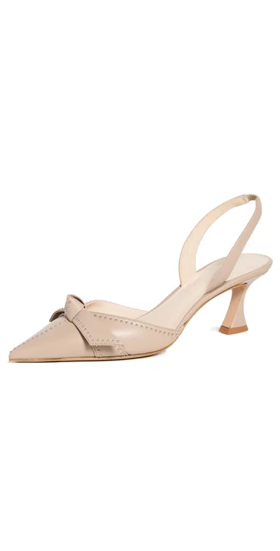 Alexandre Birman Clarita Bell Slingbacks 60mm Semolina | ModeSens