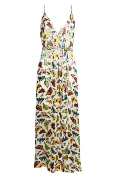 Alice And Olivia Renita Ruffle Hem Wrap Dress Boundless Butterfly ...