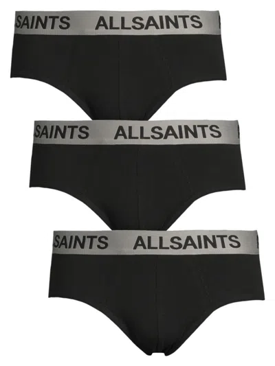 Allsaints Men's 3-pack Contour Briefs In Black | ModeSens