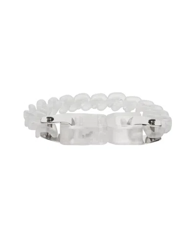 Alyx Transparent Buckle Bracelet In White | ModeSens