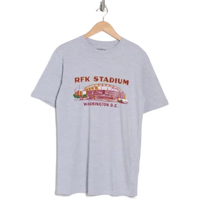 American Needle Rfk Stadium Graphic T-shirt In Light Heather Grey ...