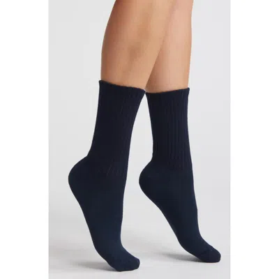 American Trench The Solids Crew Socks In Vintage Navy | ModeSens