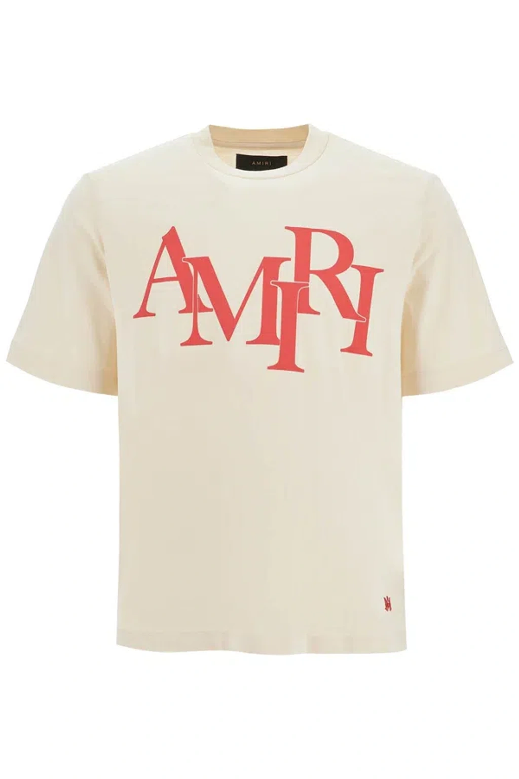 Amiri Staggered Logo Men In Neutral | ModeSens