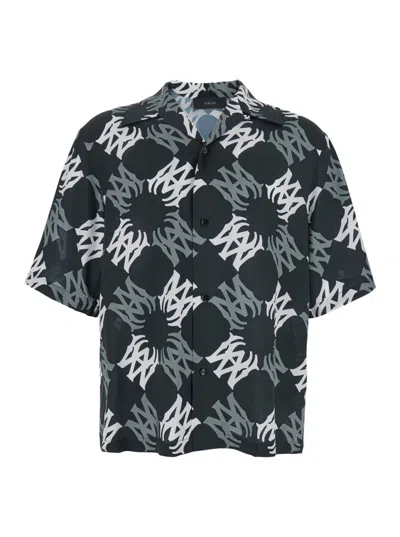 Amiri Black All-over Ma Quad Motif Shirt | ModeSens