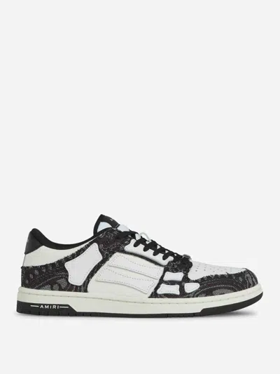 Amiri Denim Skeleton Sneakers In Contrasting Details | ModeSens