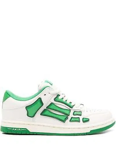 Pre-owned Amiri Green Skeleton Patch Sneakers 100% Original | ModeSens