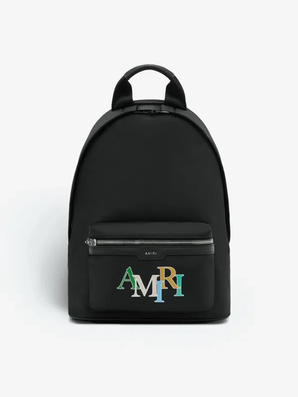 Amiri Kids Staggered Logo Backpack In Black | ModeSens