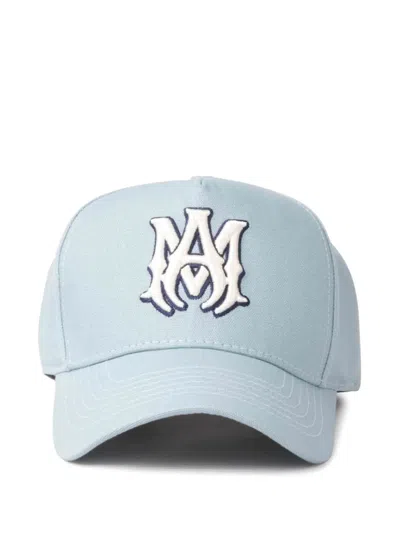 Amiri Logo-embroidered Cotton Cap In Blue | ModeSens