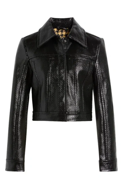 & Other Stories Short Patent Jacket In Black Dark | ModeSens
