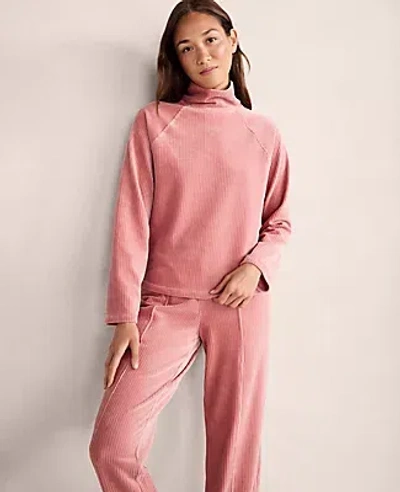 Ann Taylor Haven Well Within Corduroy Velour Mockneck Pullover In Rose ...
