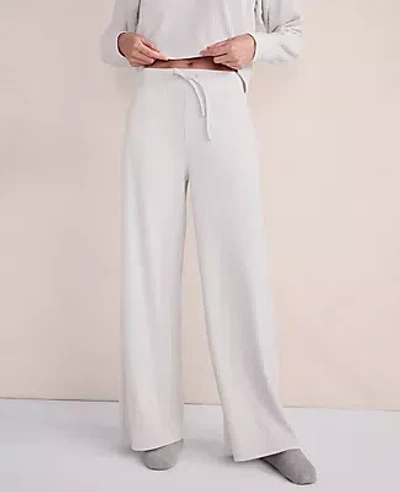 Ann Taylor Haven Well Within Ottoman Rib Wide Leg Pants In Feather ...