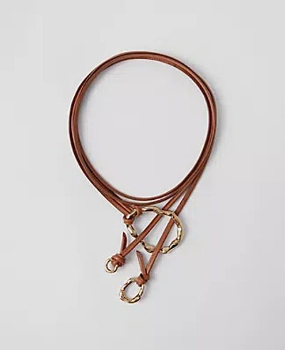 Ann Taylor Loop Pull-through Belt In Light Brown Sugar | ModeSens