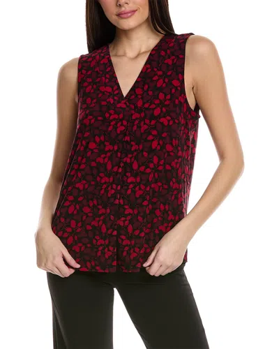 Anne Klein Pleat Front Shell In Black | ModeSens