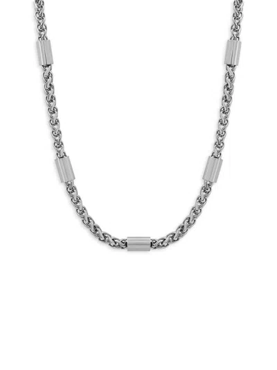 Anthony Jacobs Stainless Steel 24'' Chain Necklace In Neutral | ModeSens