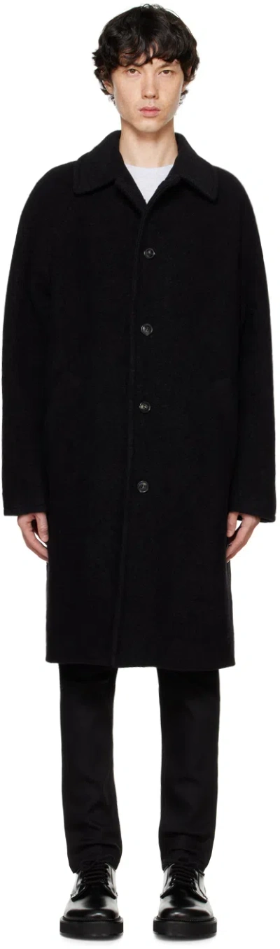 Apc Black Gaston Coat In Lzz Black | ModeSens