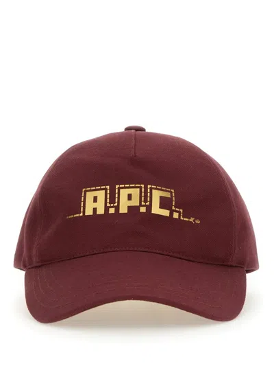 Apc A.p.c. Lunar New Year Charlie Logo Cap In Red | ModeSens