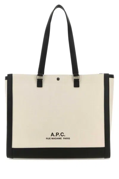 Apc White Camille 2.0 Canvas Tote Bag | ModeSens