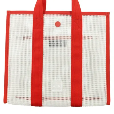 Apc Women's Cabas Louise Tote Bag In White,orange | ModeSens