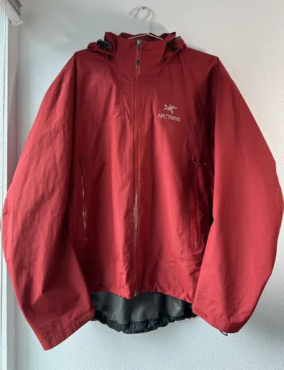 Pre-owned Arcteryx X Vintage Red Arcteryx Goretex Rain Jacket | ModeSens