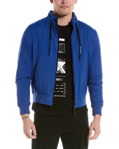 Armani Exchange Blouson Jacket In Blue | ModeSens