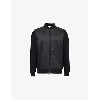 Arne Mens Hybrid Quilted Relaxed-fit Hell Jacket In Black | ModeSens