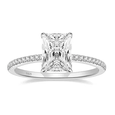 Atelier Jewellery Women's Silver Radiant Cut Pavè Ring | ModeSens