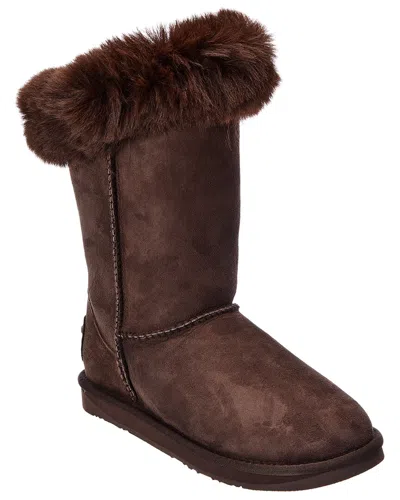 Australia Luxe Collective Foxy Short Suede Boot In Brown | ModeSens