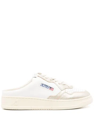 Autry Medalist Low Mule Sneakers In Wht Platinum | ModeSens