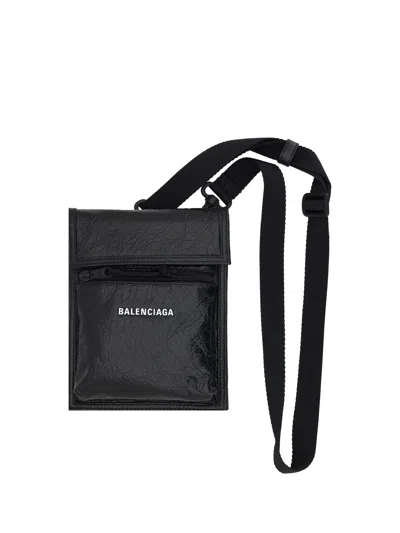 Balenciaga Explorer Shoulder Bag In Black | ModeSens