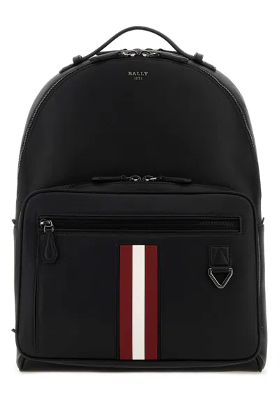 Bally Black Leather Maverick Backpack | ModeSens