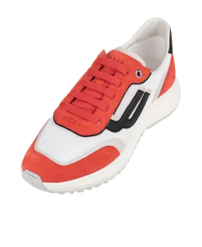 Bally Logo Casual Sports Shoes In Red | ModeSens