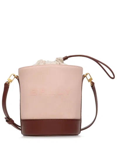 Bally Mini Bar Bucket Bag In Dusty Petal/russet+o | ModeSens