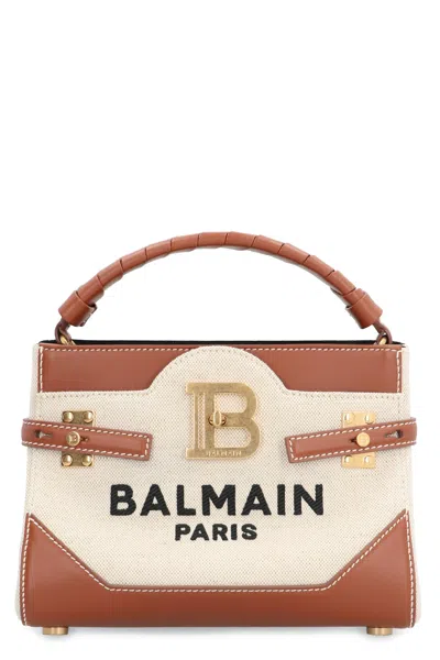 Balmain Elegant Mini Canvas Handbag 22cm In Multicolour | ModeSens
