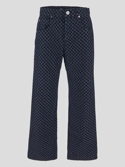 Balmain Logo Trousers In Bleujeanbrut | ModeSens