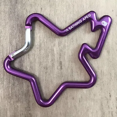 Pre-owned Bape X Nigo Bape Sta Carabiner Purple A Bathing Ape Star Nigo ...