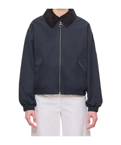 Barbour X Alexa Chung Waterproof Bomber Jacket In Black | ModeSens