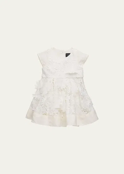 Bardot Junior Kids' Girl's Aven Starlet Embroidered Cutwork Mini Dress ...